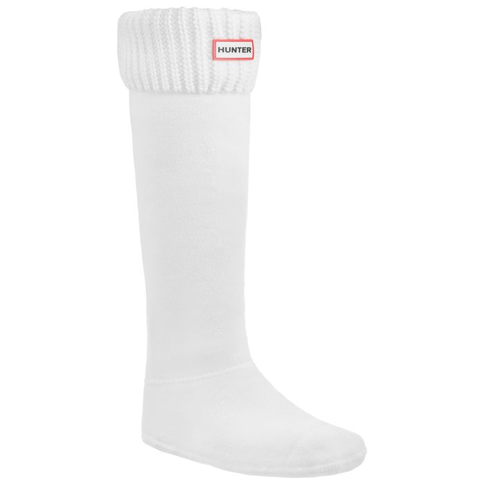 Ocieplacze do kaloszy Hunter Half Cardigan Boot Sock White UAS3004AAC w ...