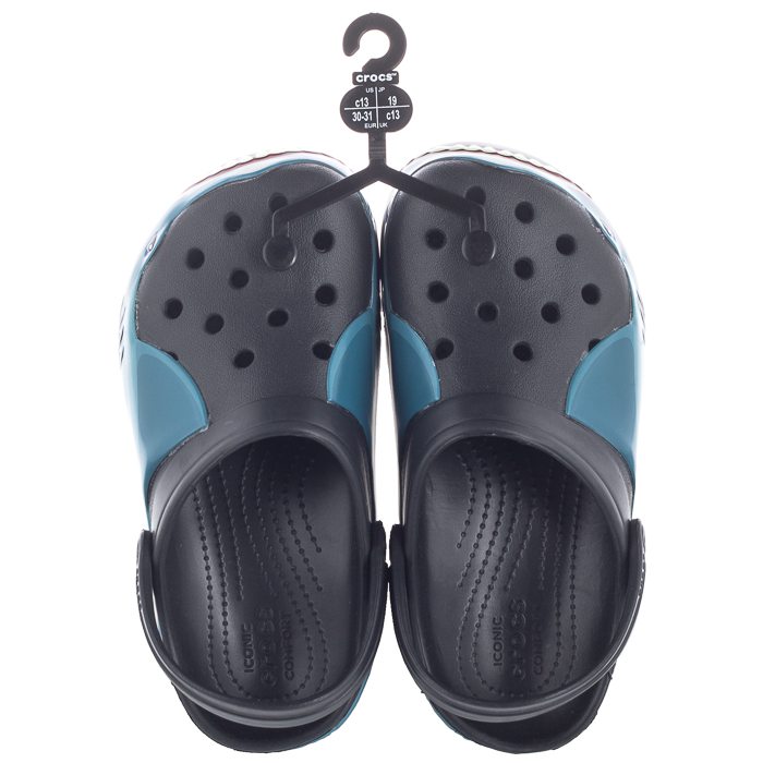 Klapki Crocs Fun Lab Shark Band Clog Kids Black 206271-001 w ButSklep.pl