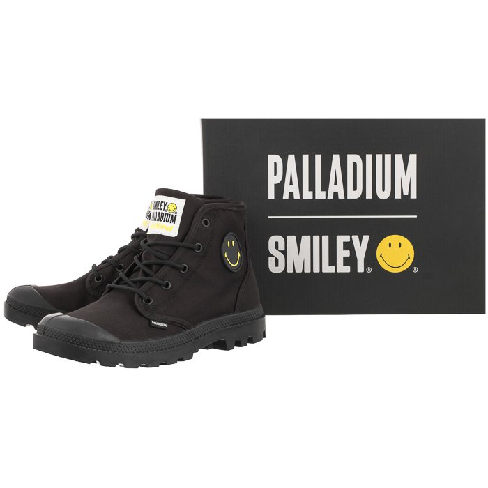 Trampki Palladium Pampa Hi Smiley Be Kind Black 77079-008-M w ButSklep.pl