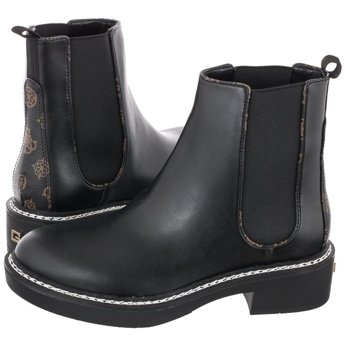 Sztyblety Guess Taffety Shootie Blkbr FL8TFT LEA10 w ButSklep.pl
