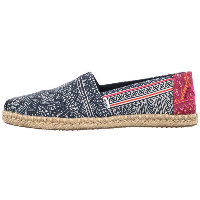 Espadryle Toms Alpargata Rope Indigo Floral Hmong Print 10016263 w ...