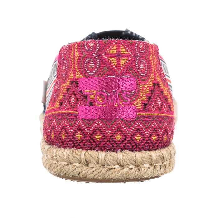 Espadryle Toms Alpargata Rope Indigo Floral Hmong Print 10016263 w ...