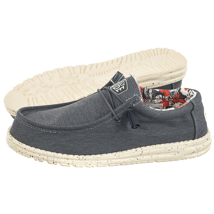 Buty Hey Dude Wally Stretch Canvas Blue 40022-425 w ButSklep.pl