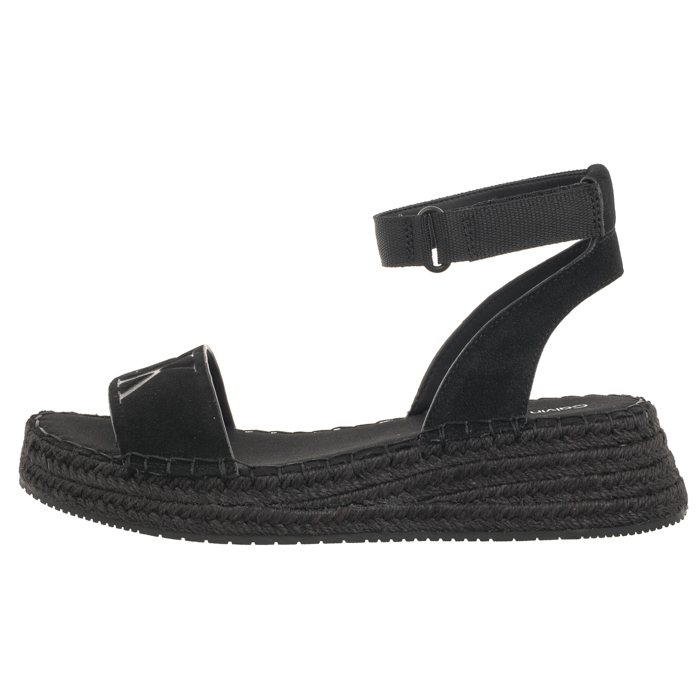 Sandały Calvin Klein Sporty Wedge Rope Su Con Black YW0YW00977 BDS w ...