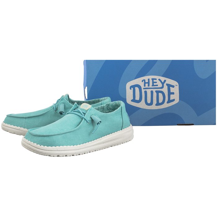 Półbuty Hey Dude Wendy Canvas Turquoise 40902-440 w ButSklep.pl