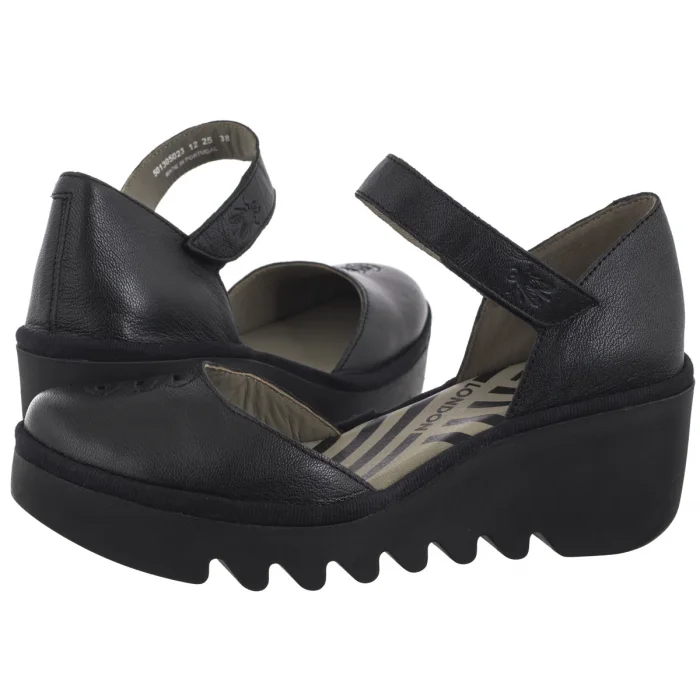 Sandały FLY London Biso Mousse Black P501305023 w ButSklep.pl