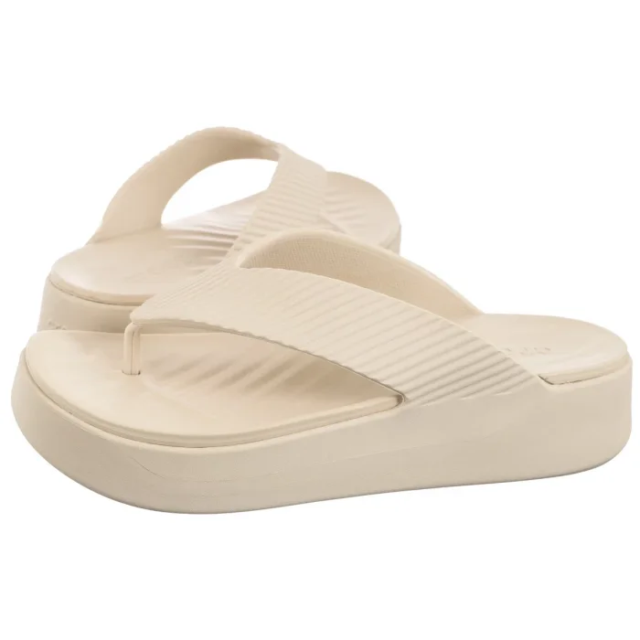 Japonki Crocs Getaway Groove Platform Flip Sandstone 210700-0LH w ...