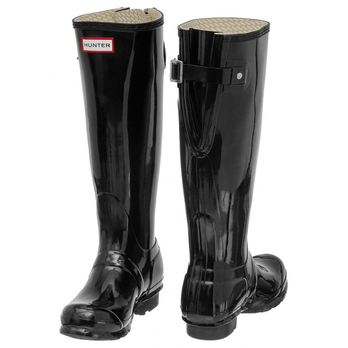 Kalosze Hunter Original Black Adjustable Gloss W25064 w ButSklep.pl