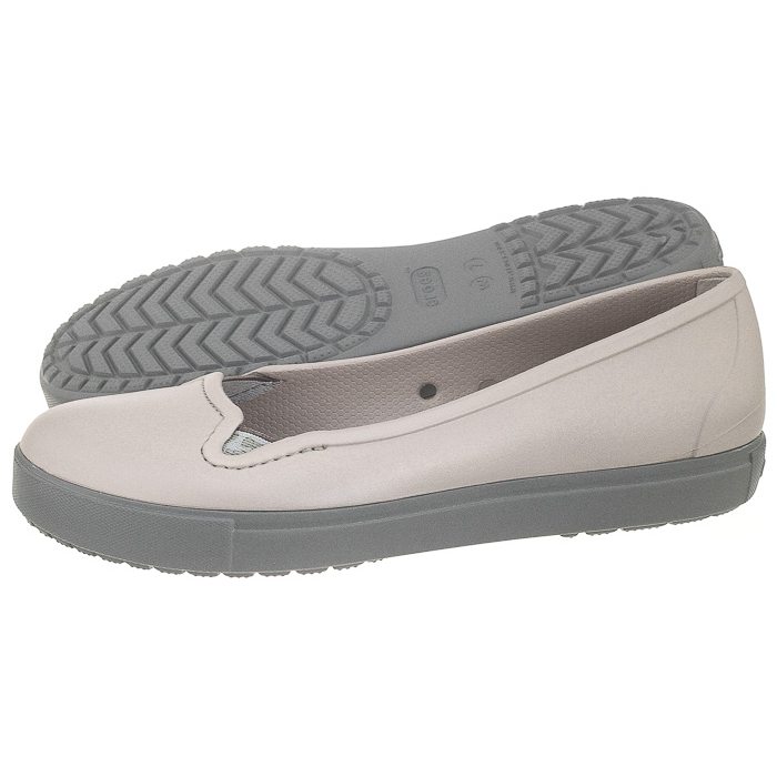 Baleriny Crocs Citilane Flat W Platinium 202923-018 w ButSklep.pl